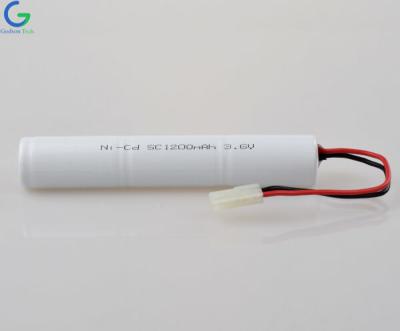China Ni-Cd Rechargeable Battery Pack C3000mAh 3.6V Stick Type for Emergency Lighting Battery with High Effeciency for sale
