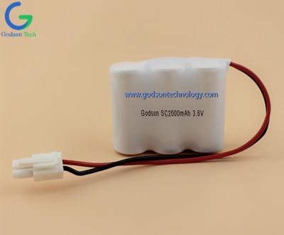 China Ni-Cd Rechargeable Battery Pack D4500mAh 3.6V for Emergency Lighting Battery with Long Life Cycle and High Effeciency for sale