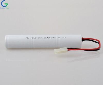 China Ni-Cd Rechargeable Battery Pack C3000mAh 4.8V for Emergency Lighting Battery with Long Life Cycle and High Effeciency for sale