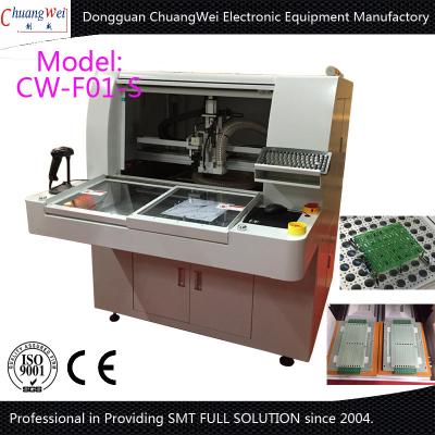 중국 450*450mm 작업 영역과 주문 제작된 두배 표 PCB 라우터 장비 판매용