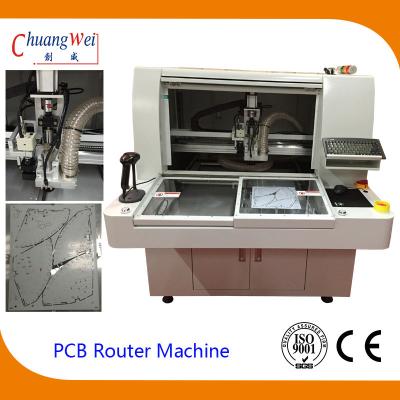 Cina Router Depanelizer del PWB con le doppie Tabelle di lavoro 220V o 110V facoltativo in vendita