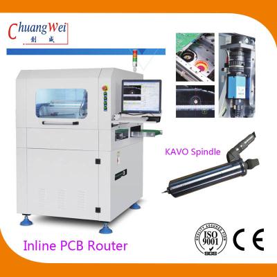 China Máquina Inline do router do PWB da eficiência elevada com a lâmina da ruptura que verifica a função à venda