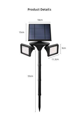 China Solar Spotlight Outdoor Garden Met Witte Led Verlichting Zonnelicht Voor Verlichtingsoplossingen Te koop