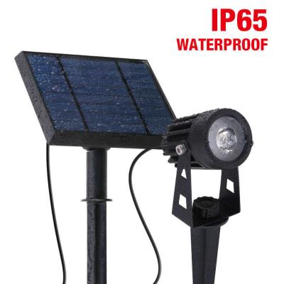 China 90 Ra Color Rendering Index Dual Head Solar Spotlights for Outdoor Garden Security for sale