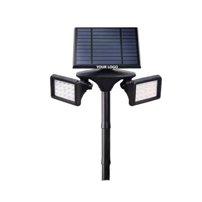 China 1- ABS PC Solar Alumínio Duplo Cabeças Iluminação de jardim para iluminação exterior superior à venda
