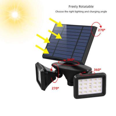 China 1- ABS PC Solar Alumínio Duplo Cabeças Iluminação de jardim para iluminação exterior superior à venda