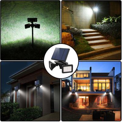 China 1- ABS PC Solar Alumínio Duplo Cabeças Iluminação de jardim para iluminação exterior superior à venda