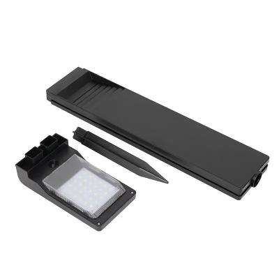 China Solar Led Street Light Lamp L-Shaped Black Solar Pathway Lights for Garden Decoration for sale
