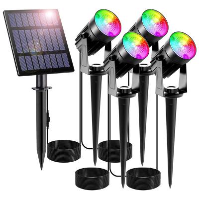 Cina Luci solari Ip65 Lampade impermeabili per giardini in RGB Paesaggio bianco caldo/freddo in vendita