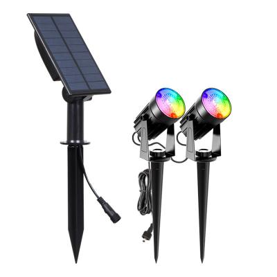 Cina Luci solari Ip65 Lampade impermeabili per giardini in RGB Paesaggio bianco caldo/freddo in vendita