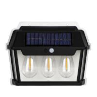 China Customizable Three Light Source Solar Charging Induction Wall Bracket Light for PC ABS for sale