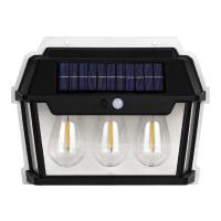 China Customizable Three Light Source Solar Charging Induction Wall Bracket Light for PC ABS for sale