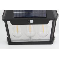 China Customizable Three Light Source Solar Charging Induction Wall Bracket Light for PC ABS for sale