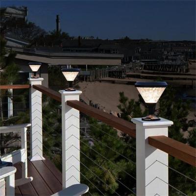 China Estilo europeu IP65 Lâmpada à prova d'água Largo Solar Led Relógio de gramado Bollardo Jardim Luz para exterior à venda