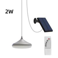 China Outdoor Lighting Solution Remote Control Solar Powered Square Pendant Ceiling Light for sale