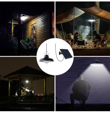 China 270° Beam Angle Solar Chandelier Color Temperature CCT 6000K-7000K Hanging Lamp Remote for sale