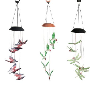 China 10-Hour Working Time Colorful Garden Wind Bell Lamp for Indoor Hummingbird Home Decor for sale