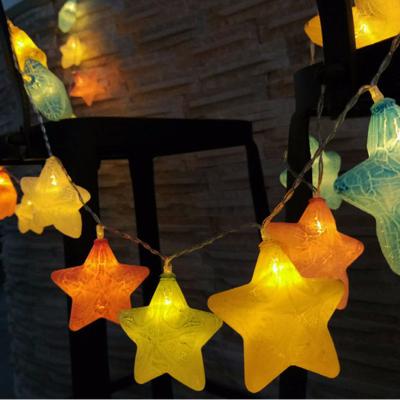 中国 10 LED クラックスター フェアリーストリングライト クリスマスパーティー 結婚式 祝日飾り 販売のため
