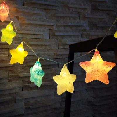 中国 10 LED クラックスター フェアリーストリングライト クリスマスパーティー 結婚式 祝日飾り 販売のため