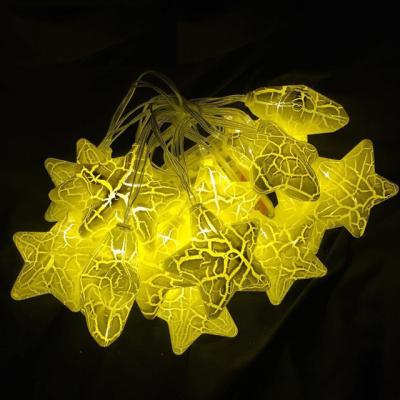 中国 10 LED クラックスター フェアリーストリングライト クリスマスパーティー 結婚式 祝日飾り 販売のため