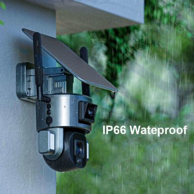 China 10x Zoom 4.0MP Wifi Dome CCTV Network Ipsy Solar Battery Backup Surveillance Camera 4g for sale