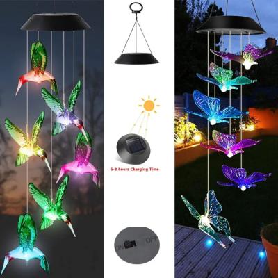 Cina Decorazione per la casa LED Vento solare Chimes Luce con design esterno impermeabile e colorato in vendita