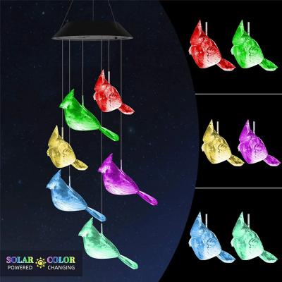 Cina Decorazione per la casa LED Vento solare Chimes Luce con design esterno impermeabile e colorato in vendita