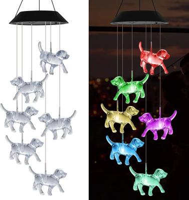 Cina Decorazione per la casa LED Vento solare Chimes Luce con design esterno impermeabile e colorato in vendita