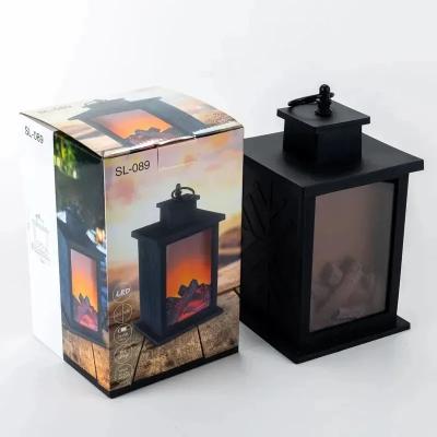 China Ondersteuning Dimmer NO Houtskool Vuur Vlamlicht ABS Kamillamp Nachtlicht Decoratie Licht Te koop