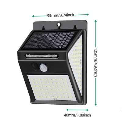 China 120° Beam Angle Outdoors Solar Garden Lamp LED Security Night Lights With Motion Sensor for sale