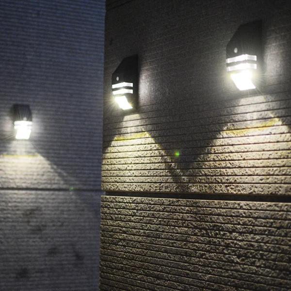 LED Solar Motion Sensor Wall Light for Family 4v 0.33w Wall Mount 6000K Color Temperature