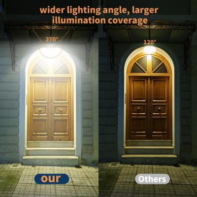 China 218LED Soft Cold White Solar Motion Sensing Wall Light para economia de energia no jardim ao ar livre à venda