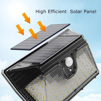 China 218LED Soft Cold White Solar Motion Sensing Wall Light para economia de energia no jardim ao ar livre à venda