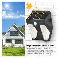 China Multipurpose Solar Power Wall Lights Outdoor Motion Sensor Human Induction Adjustable Head for sale