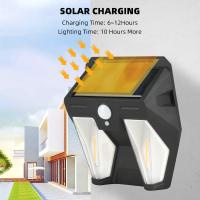 China Multipurpose Solar Power Wall Lights Outdoor Motion Sensor Human Induction Adjustable Head for sale