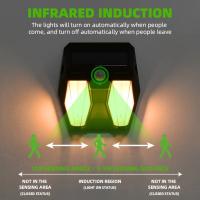China Multipurpose Solar Power Wall Lights Outdoor Motion Sensor Human Induction Adjustable Head for sale