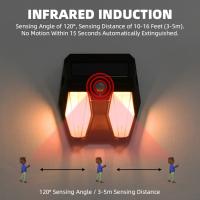 China Multipurpose Solar Power Wall Lights Outdoor Motion Sensor Human Induction Adjustable Head for sale