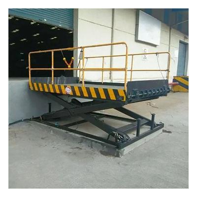 China 2000kg Hydraulic Lift Loading Dock Stationary Hydraulic Scissor Dock Lift for sale