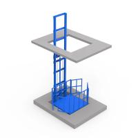 Quality 10m Two Post Cargo Lift Electric Hydraulic Warehouse Cargo Lift 500KG Load for sale
