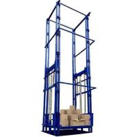 China 7m Height Warehouse Cargo Lift Double Rail Mini Goods Elevator for sale