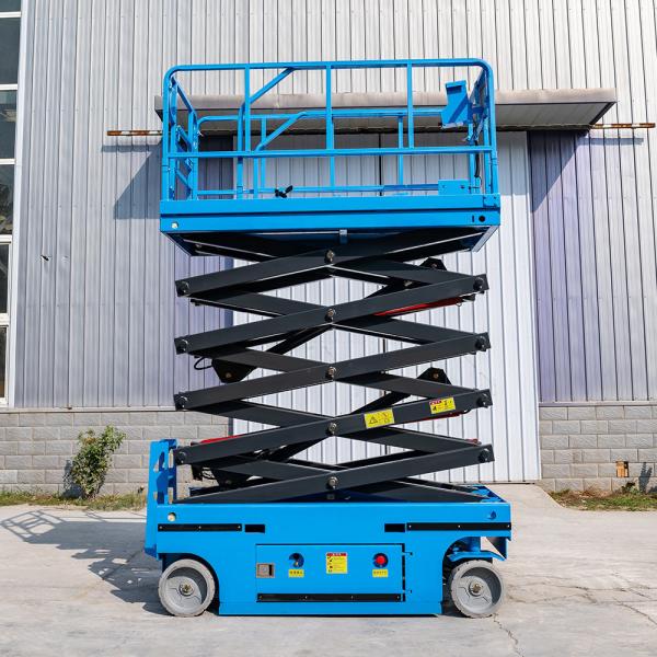 Quality 10m 320kg Self Propelled Lifting Platform Electric Driven Movable Scissor Lift for sale