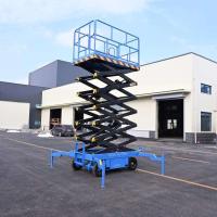 China Mobile Electric Scissor Lifting Elevator 0.5t 8m Work Platform For Construction for sale