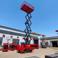 China Mobile Electric Scissor Lifting Elevator 0.5t 8m Work Platform For Construction for sale
