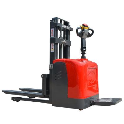 China Full Electric Pallet Stacker 2 Ton 3 Meters Stacker Forklift For Warehouse for sale