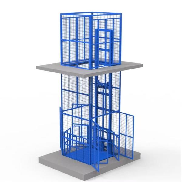Quality 3 Ton 3 - 9m Warehouse Caged Cargo Lift Platform Freight Elevator for sale