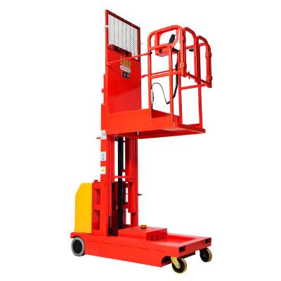 China Electric Aerial Order Pickers Lift Self Propelled Order Picker Forklift for sale