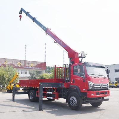 China Hydraulic Telescopic Boom Crane Truck Cranes With Lifting Height 10m for sale