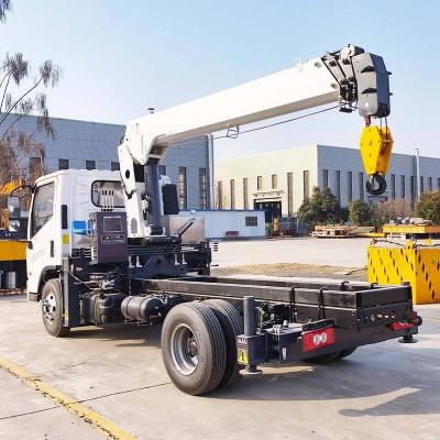 China Vehicle Mounted Crane 8 - 14 Ton Truck Lifting Boom Cranes For Construction for sale