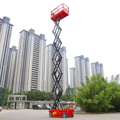 China 4 - 16m Movable Scissor Lift Aerial Work Lift Platform For Warehouse Use for sale