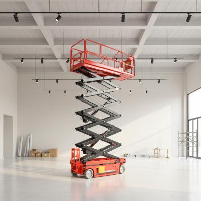 China Electric Scissor Lift Mobile Lifting Platform With 320 - 450kg Load Capacity for sale
